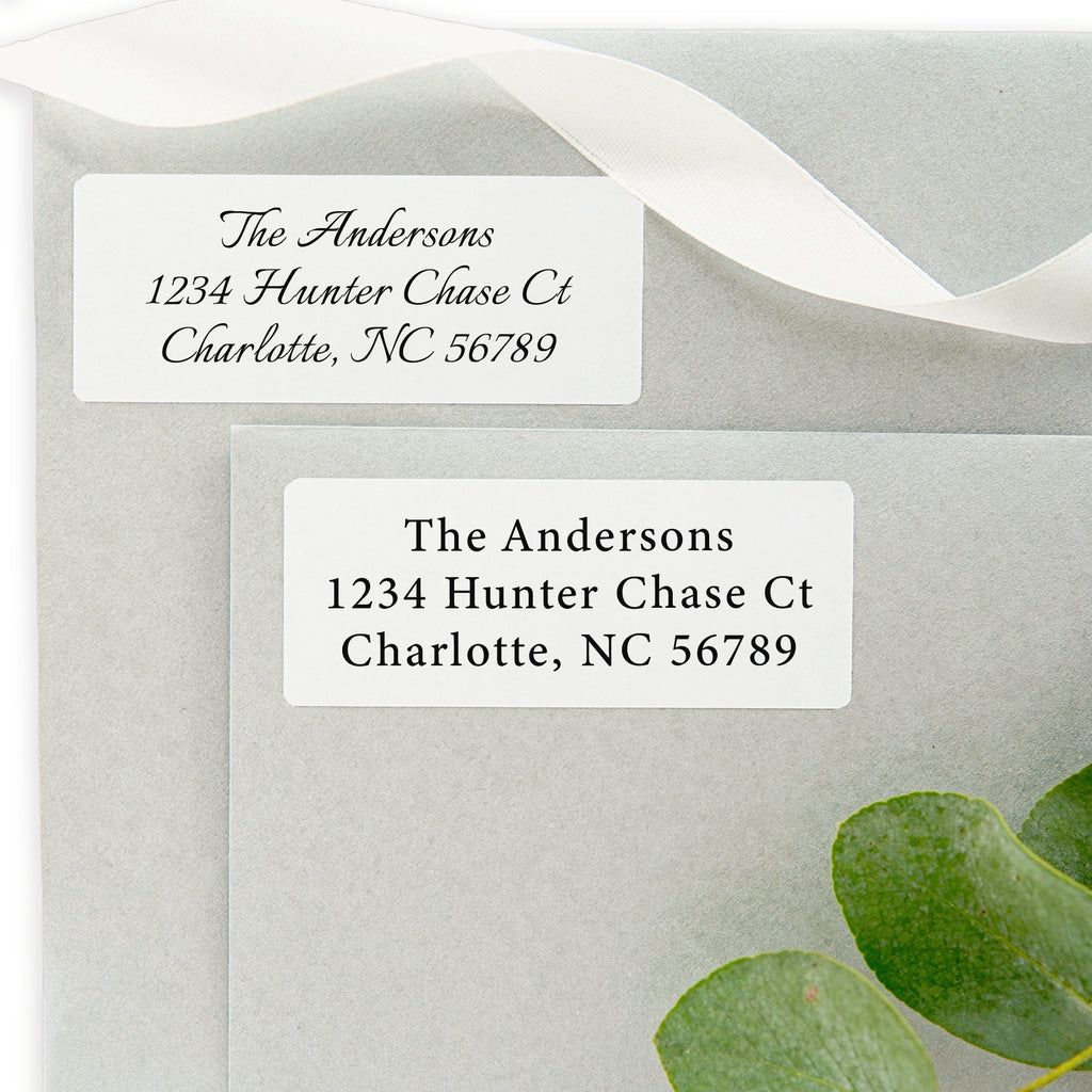 Personalized Return Address Labels Matte - 10 Fonts to Choose From ...