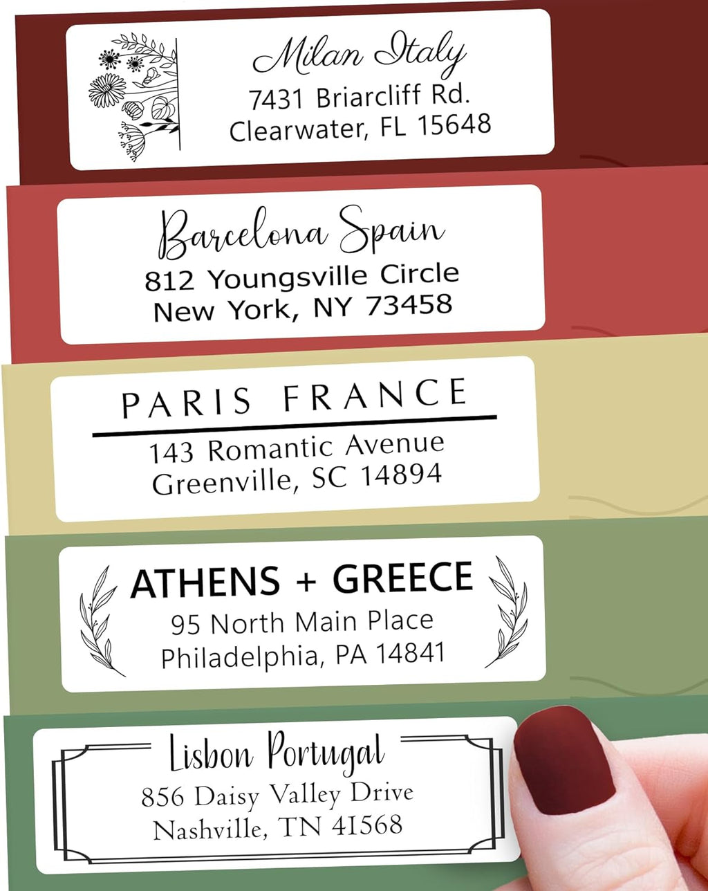 Personalized Return Address Labels - Small Labels Year Round Designs ...